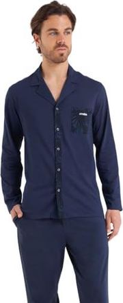 Ath&eacute;na Homme Easy Print Ensemble De Pyjama, Bleu Bas Bleu, S EU