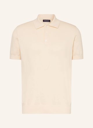 Strokesman's Strokesmans Strick-Poloshirt weiss