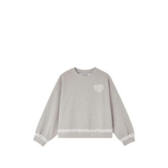 Ganni Isoli Lace-trim Sweater