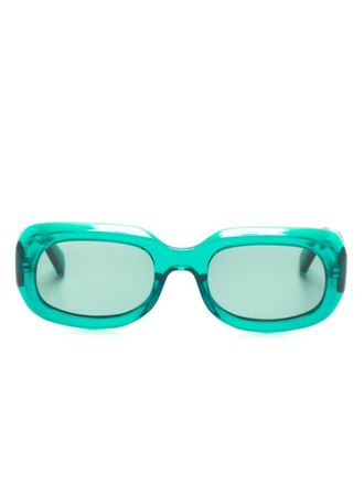 Longchamp lunettes de soleil &agrave; monture rectangulaire - Vert