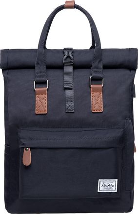 KAUKKO Kf Rucksack für Herren, Schwarz (K1047), Taille unique, Daypack Rucksack