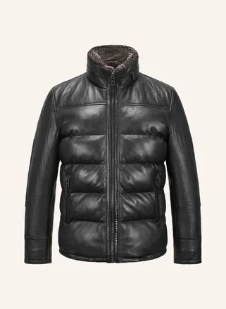 Milestone Lederjacke schwarz