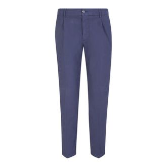 Dell'Oglio Homme, Pantalons, Bleu, Taille: W34 Pantalon Riccardo Bleu - Fabriqu&eacute; en Italie