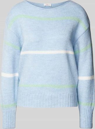 s.Oliver Red Label Relaxed Fit Strickpullover mit Rollsaum und Ballon&auml;rmeln