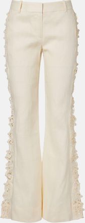 Zimmermann Pantalon &eacute;vas&eacute; Awaken brod&eacute; en lin