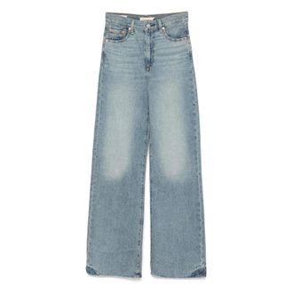 Levi's Ribcage Wide Leg H223 - - Jeans - Damen - Blau - W27 L32