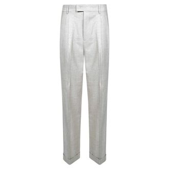 Berwich Simona High Waist Hosen - - Trousers - Damen - Beige - S