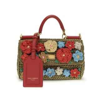 Dolce & Gabbana Femme, Sacs, Multicolore, Taille: ONE Size My Sicily Raffia Crochet Handbag
