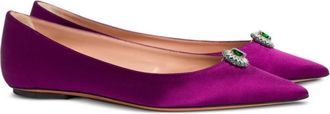 Alberta Ferretti Femme, Chaussures, Violet, Taille: 41 EU Ballerines Pointues