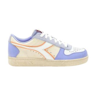 Diadora Lila Leder Low Top Basketball Sneaker - - Shoes - Damen - Lila - 38 EU
