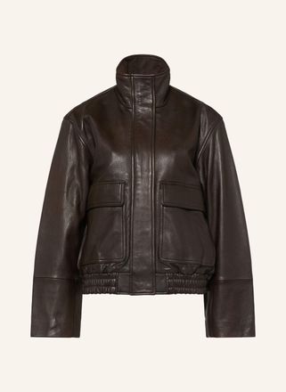 Tommy Hilfiger Lederblouson braun