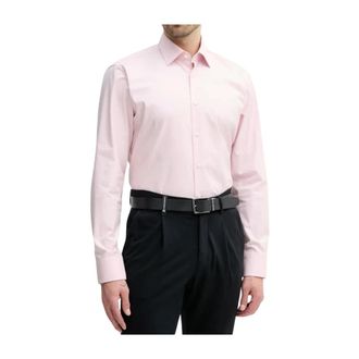 HUGO BOSS Homme, Chemises, Rose, Taille: 3XL Chemise en coton &agrave; manches longues