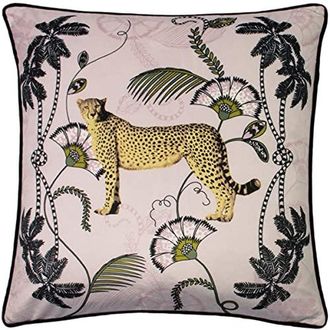 Riva Paoletti Tropica Cheetah Housse de Coussin, Polyester, Fard &agrave; Joues
