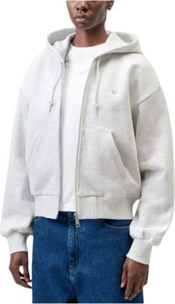 Carhartt Work in Progress Femme, Sweatshirts et sweats &agrave; capuche, Gris, Taille: 36 FR Veste &agrave; capuche Casey
