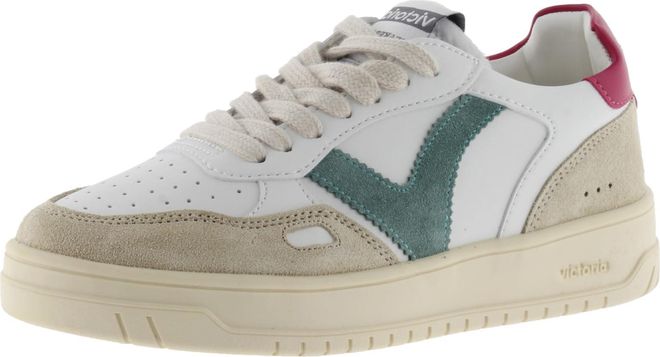 Victoria Low-Top Unisex Seúl Leder-Effekt & Farbige & Spaltleder Teile ...
