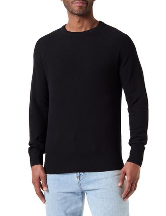 Jack & Jones Herren Jcomaze Knit Crew Neck Strickpullover, Schwarz, S