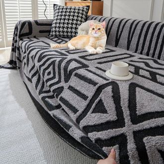 Generic Sofabezug L Form U Ecksofa GroßE Sofa Cover Vintage Sofa überzug Weich und Bequem, Vielseitige Dekorative Sofaüberwurf für Sofa üBerwurfdecke 1/2/3/4 