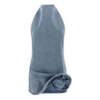 Magda Butrym Denim 10 Dress - - Tops - Damen - Blau - 2XS