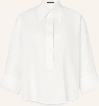 Windsor Windsor. Blusenshirt Aus Leinen Mit 3/4-Arm weiss