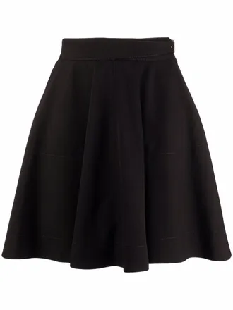 Red Valentino minijupe &agrave; d&eacute;tail de boucle - Noir
