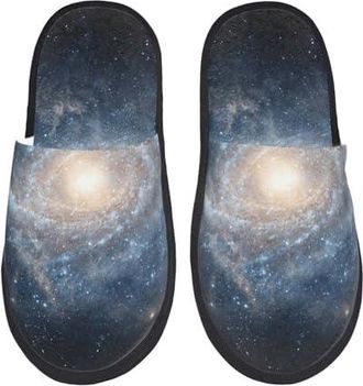 Generic Pantoufle Maison LImprim&eacute; Galaxy Chaussons Maison Portative Chaudes Pantoufles Antid&eacute;rapantes Hiver Chaussures Chaudes Pour H&ocirc;tels Maison Chambre L