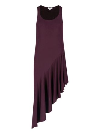 Alaia Asymmetrisches Flie&szlig;endes Jersey-Kleid