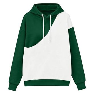 Generic Sweat &agrave; capuche unisexe 2026 avec poche pour petits et grands sweatshirts confortables avec poche avant pour et chats, Vert, XXL