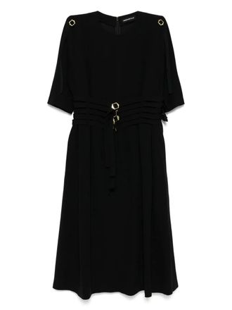 Undercover robe &agrave; manches courtes - Noir
