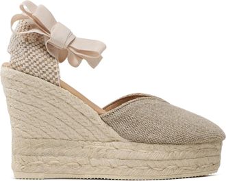 Manebì Espadrilles Manebi Heart-Shaped Wedge Espadrilles O 7.1 WH Beige