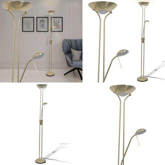 vidaXL Stehleuchte Dimmbar led 23 w - Stehlampe - led Lampe - Wohnzimmer Dekoration - Dimmable Lampe - Deckenfluter - Home & Living