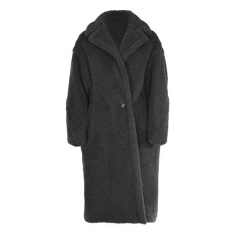 Max Mara Manteau Teddy1 - Femme - Manteaux - Gris - Taille: 40 FR