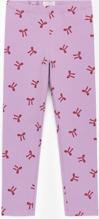 Arket Bedruckte Jersey-Leggings -Lila