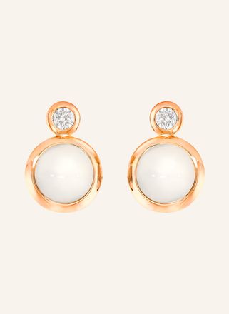 Tamara Comolli Tamara Comolli Ohrstecker Ohrstecker Bouton Moonstone Sand/White / Classic Sand Mondstein 18k Ros&eacute;gold rosegold