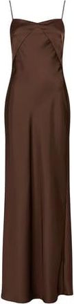 Rotate Robe maxi satin&eacute;e &agrave; fines bretelles
