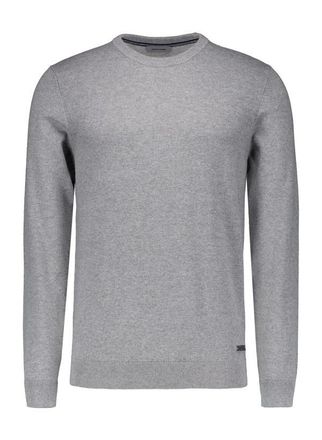 Pierre Cardin Herren Pullover grau Baumwolle unifarben