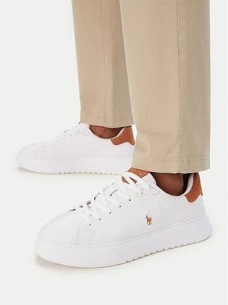 Polo Ralph Lauren Sneakers RLite Court Tumbled 809P07170001 Wei&szlig;