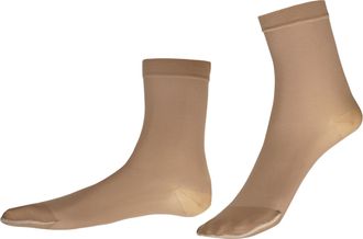 Item m6 Socken mit Kompression f&uuml;r Damen, Gr&ouml;&szlig;e M, Unsichtbar, Atmungsaktiv, INVISIBLE SOCKS, Milk Chocolate