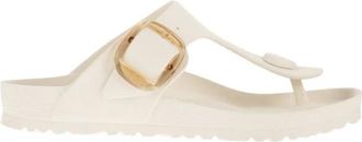 Birkenstock Femme, Chaussures, Blanc, Taille: 38 EU Gizeh Big Buckle Regular Fit
