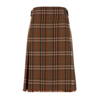 Burberry Bestickter Wollrock - - Skirts - Damen - Mehrfarbig - XS