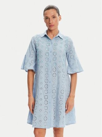 iconique Hemdkleid IC25-006 Blau Relaxed Fit