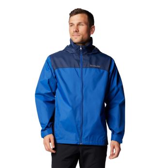 Columbia Herren Rain Jacket Glennaker Lake II Regenjacke, Mountain Blue/Collegiate Navy, Klein