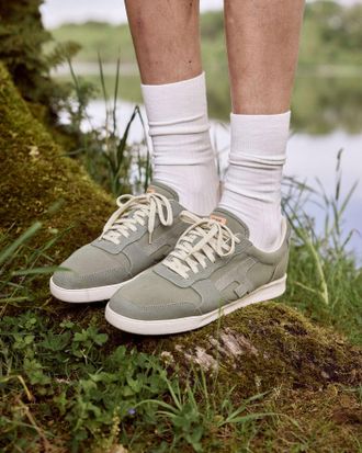 Faguo Baskets en toile kaki fonc&eacute;