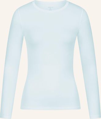 erlich textil Erlich Textil Light Touch Schmales Langarmshirt Mit Lyocell - Seidig Weich blau