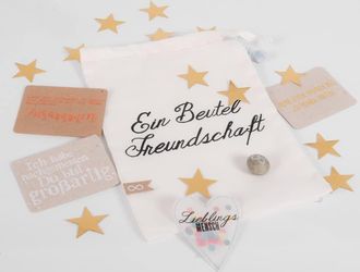 Good old Friends Wunderbeutel Freundschaft, Stoffsack, Papier