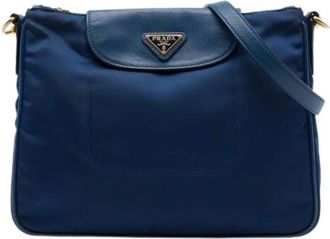 Prada Sac bandouli&egrave;re vintage doccasion - Femme - Pre-owned - Bleu - Taille: ONE Size