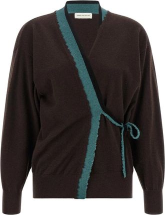 Dries Van Noten Damen, Strickwaren, Braun, SGr&ouml;&szlig;e