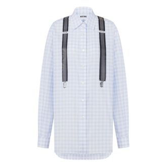 Moschino Damen, Blusen & Hemden, Blau, LGr&ouml;&szlig;e