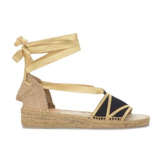 Castaner Schwarze Siena Espadrilles mit Goldenen Details - - Shoes - Damen - Schwarzk - 36 EU