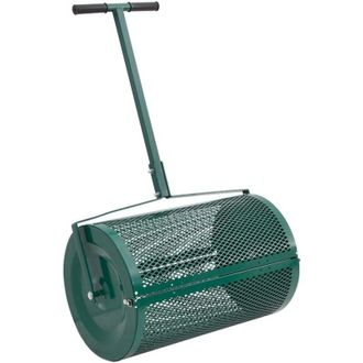 vidaXL Kompost-Streuer Gr&uuml;n &Oslash;40x60 cm Stahl - Vidaxl