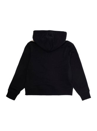 Burberry Boys Hoodie Equestrian Knight Motif Black Cotton Hoods & Sweatshirts